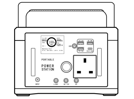 577Wh Energy Storage System Portable Outdoor CPET-MP 3.7V MPPT Tracking